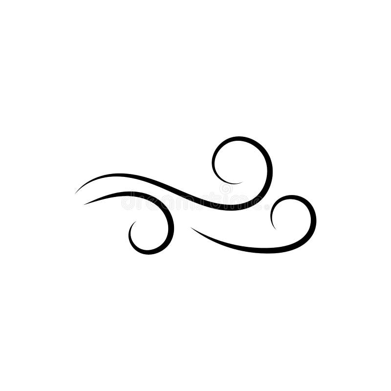 Desenho De Vetor De ícone De Vento. Ilustração do Vetor - Ilustração de ...