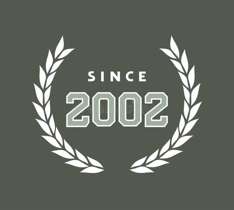 Desenho do emblema de 2002 ilustração do vetor. Ilustração de ...