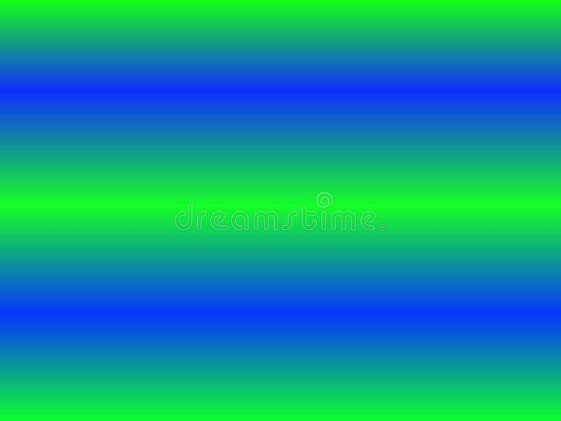 Desenho Horizontal Abstrato Das Cores Verde E Azul Ilustração Stock ...
