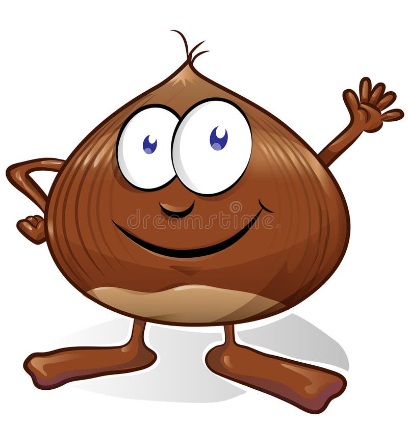 Desenhos Animados Da Castanha Isolados Ilustração do Vetor - Ilustração ...