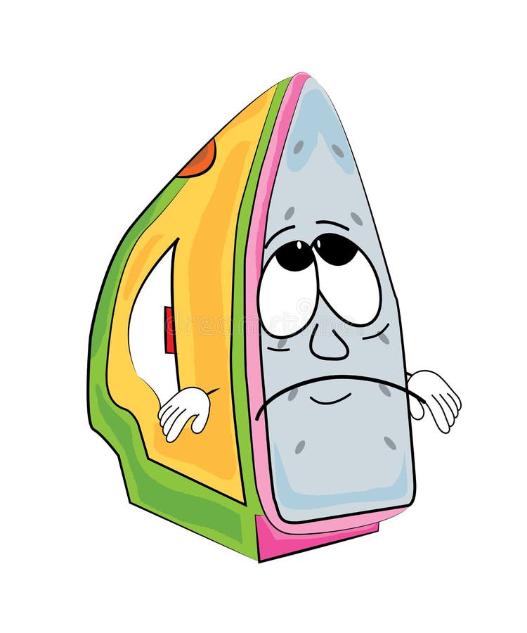 Desenhos animados do ferro ilustração stock. Ilustração de isolado ...