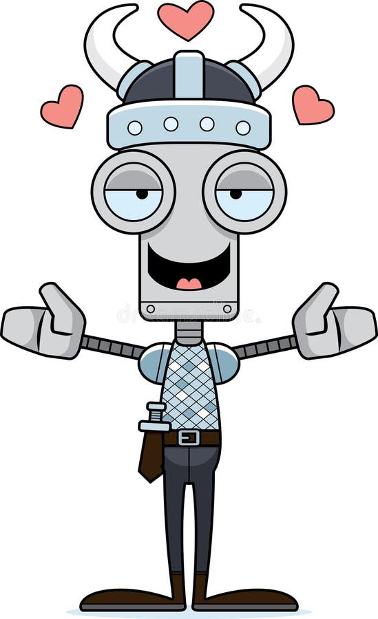 Desenhos Animados Viking Robot Hug Ilustração do Vetor - Ilustração de ...