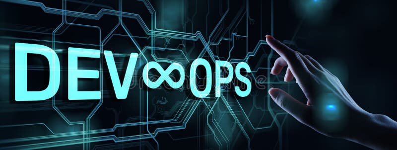 Devops Agile Development and Optimisation Concept on Virtual Screen ...
