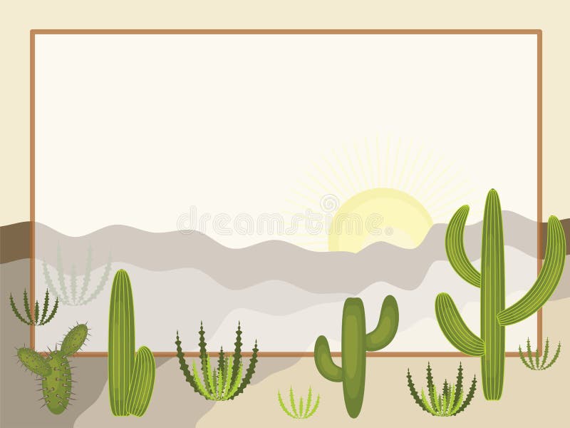 Arizona Desert Border Stock Illustrations – 139 Arizona Desert Border ...