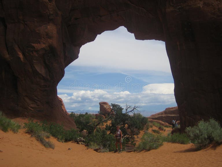 Desert Arch stock photo. Image of sand, orange, arches - 7684050