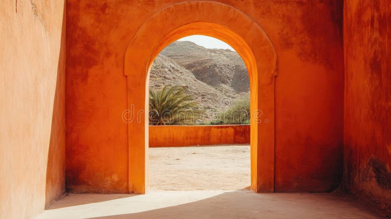Desert Archway stock image. Image of arid, outdoor, generated - 376724983