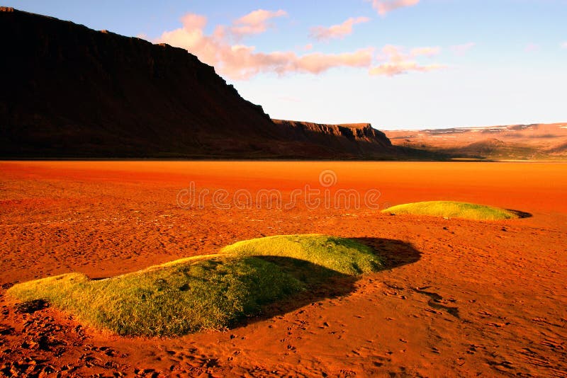 Desert beach stock photo. Image of mountain, orange, coast - 13466690
