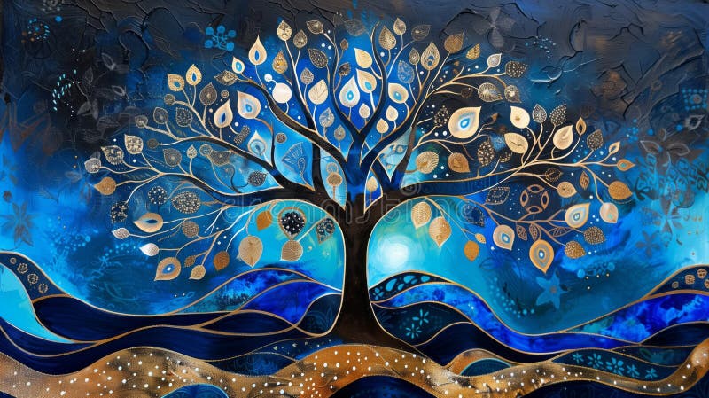 Desert blue tree of life stock image. Image of beautiful - 321250683
