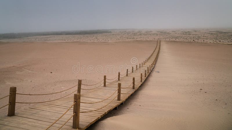 Desert boardwalk stock photo. Image of walkway, sand - 197069752