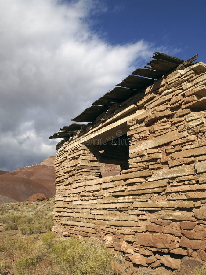 Desert Cabin stock image. Image of shack, abandoned, derelict - 22151711
