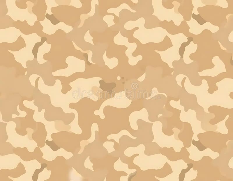 Desert Camouflage Pattern with Beige and Sandy Tones Stock Illustration ...