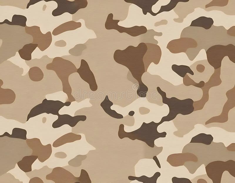 Desert Camouflage Pattern with Beige and Sandy Tones Stock Illustration ...