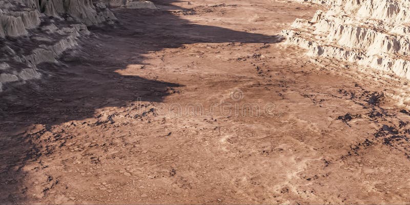 Desert canyon top view stock illustration. Illustration of arid - 261586979