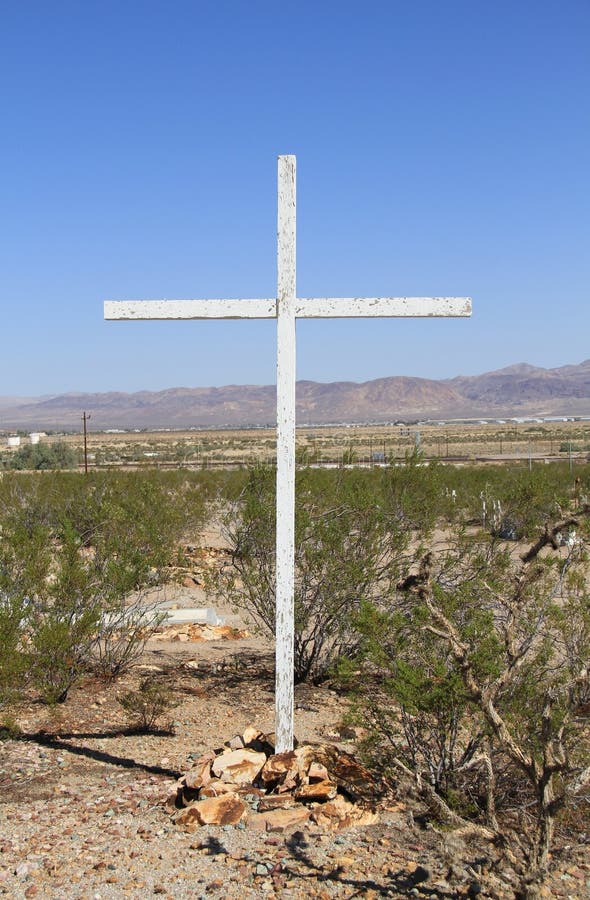 California: Desert Cemetery Stock Photo - Image of soil, landscape ...