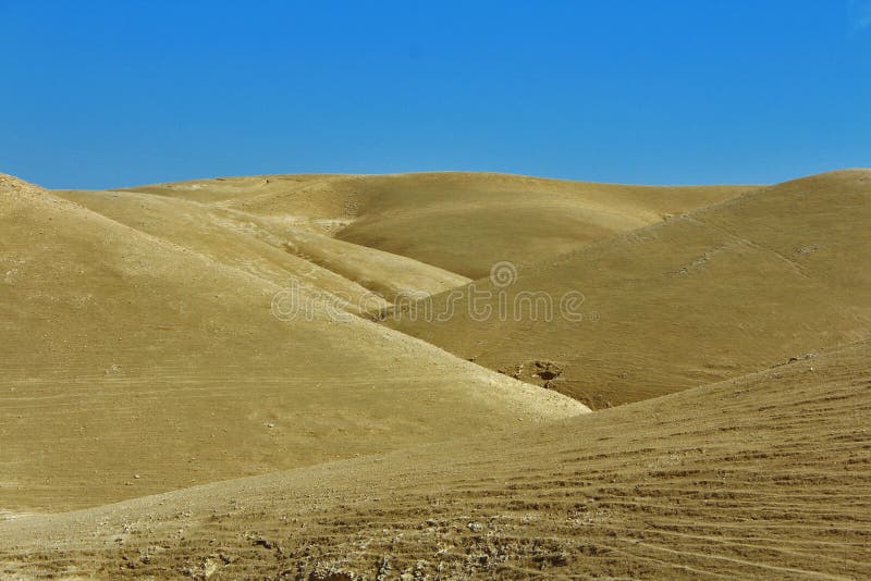 Desert Background with Clear Sky Stock Image - Image of natural, desert ...