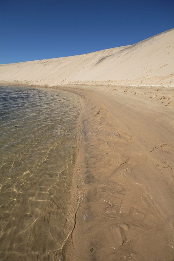 Desert and clear water stock image. Image of island, desert - 48237943
