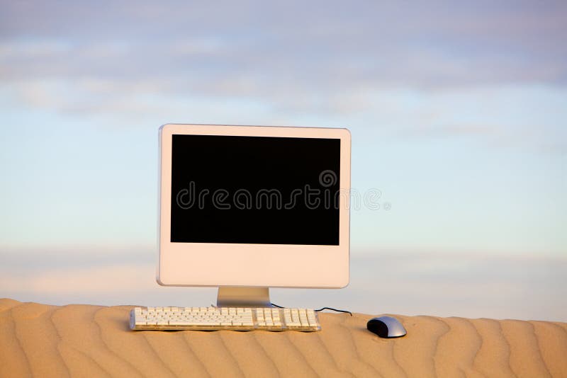 Desert Computer stock photo. Image of screen, work, mouse - 9333378