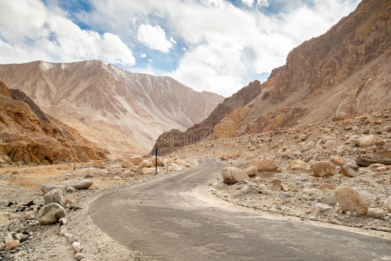 Desert Country Side Lonely Empty Car Road Stock Image - Image of road ...