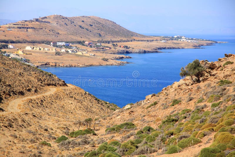 Desert at Crete stock photo. Image of wild, chapel, island - 34033460