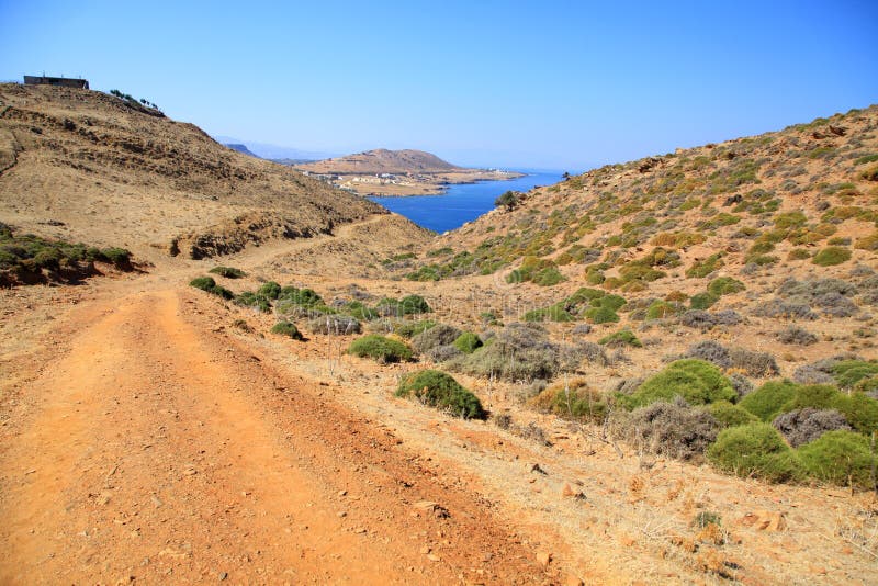 Desert at Crete stock photo. Image of greece, panormo - 34030764