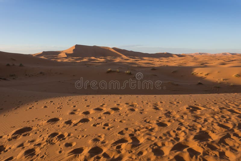 Desert during the Daytime in Erg Chebbi, Merzouga, Morocco Stock Image ...