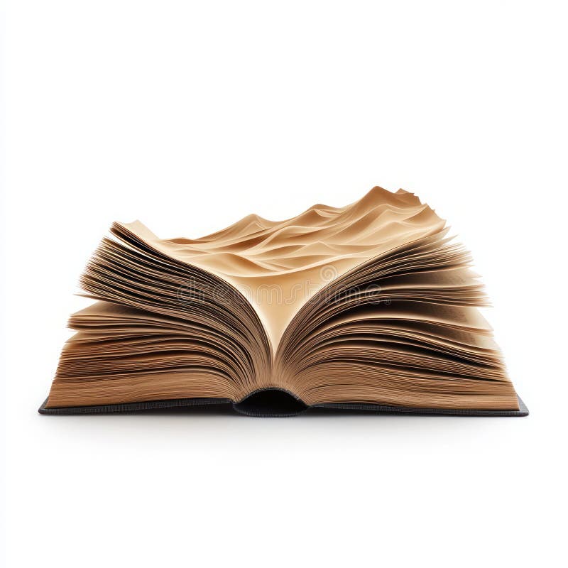 Desert Dictionary: Pages Unfolding Stock Illustration - Illustration of ...