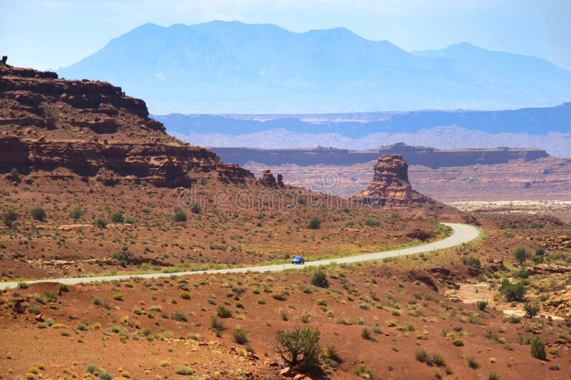 Desert drive stock photo. Image of span, bend, road, canyon - 25815766