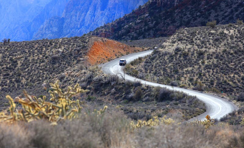 Desert drive stock photo. Image of winding, soil, rock - 29048708
