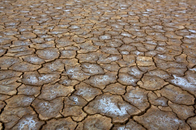 Desert Dry and Cracked Ground Stock Image - Image of summer, desert ...