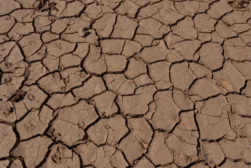 Desert Dry and Cracked Ground, Chad. Africa. Stock Photo - Image of ...