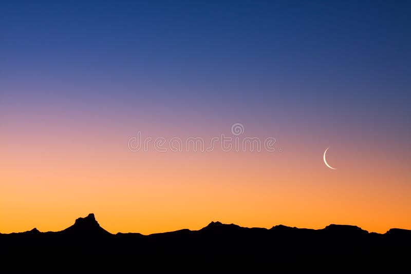 Desert at Dusk stock image. Image of simple, night, horizon - 16180989