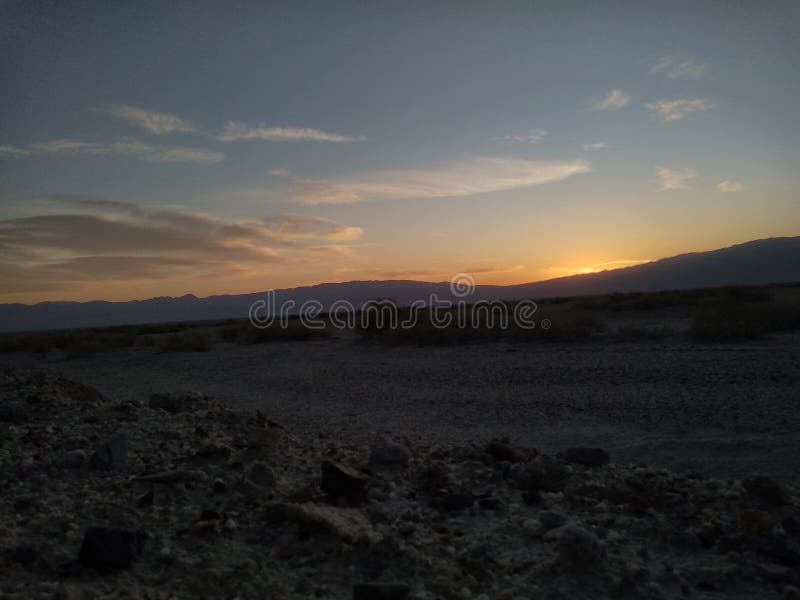 Desert at Dusk stock image. Image of simple, night, horizon - 16180989