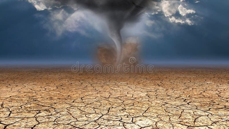 Desert Dust Devil stock illustration. Illustration of outdoor - 141691043