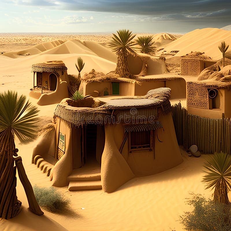 Desert Dwelling in the Sahara Desert. Morocco. Africa Stock ...