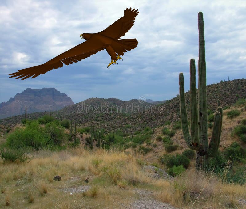 Desert Eagle stock illustration. Illustration of white - 266180
