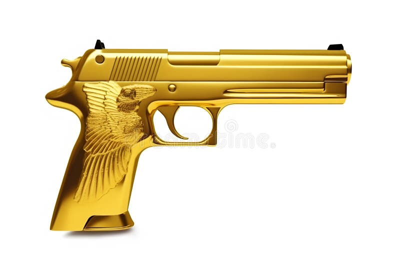 Desert Eagle Gun White Background Neural Network Ai Generated Stock ...