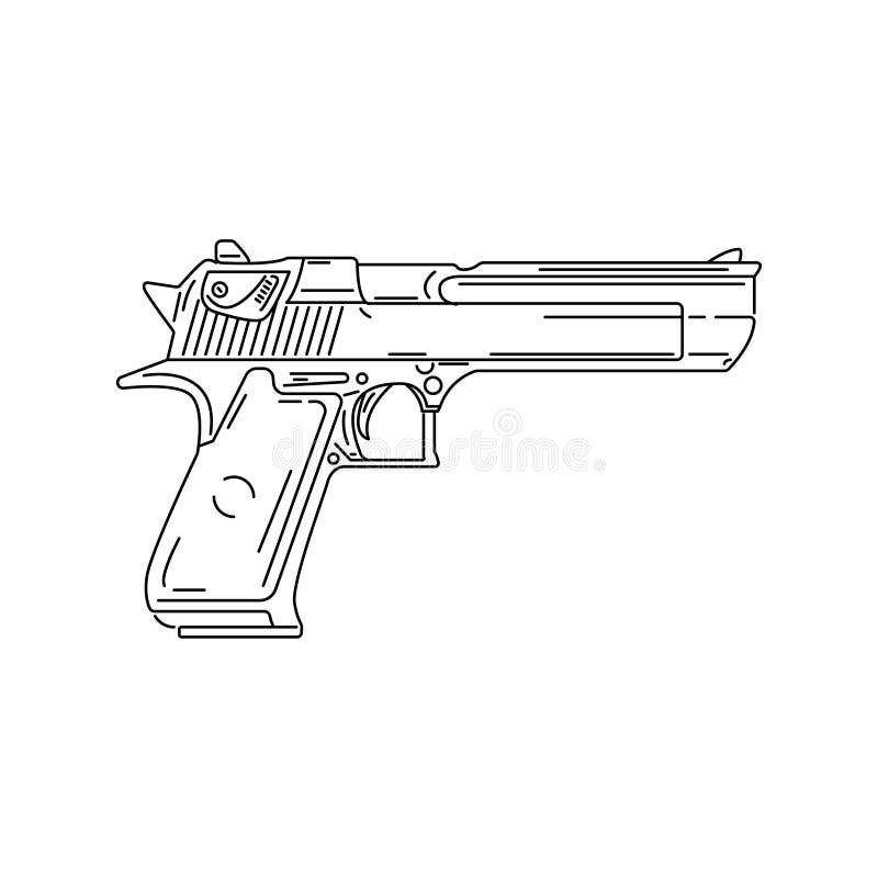Desert Eagle Outline