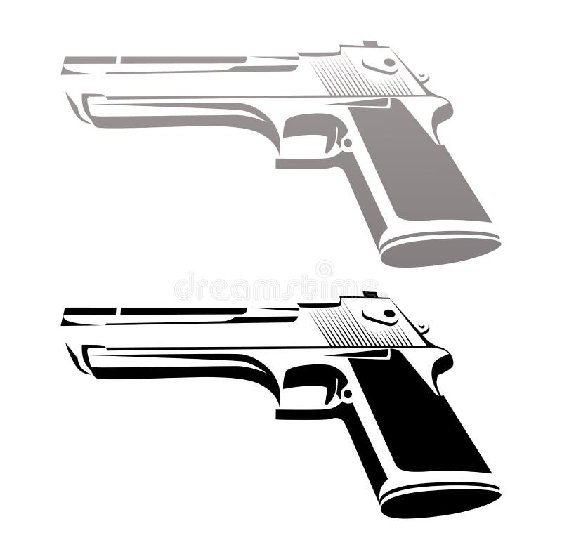 Desert Eagle Gun Drawing