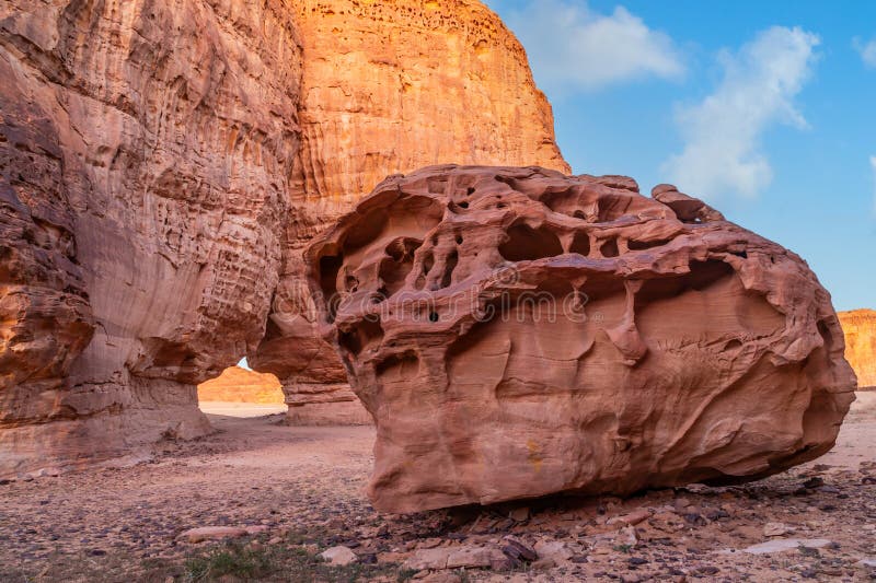 Desert Erosion Formations Near Al Ula, Saudi Arabia Stock Image - Image ...
