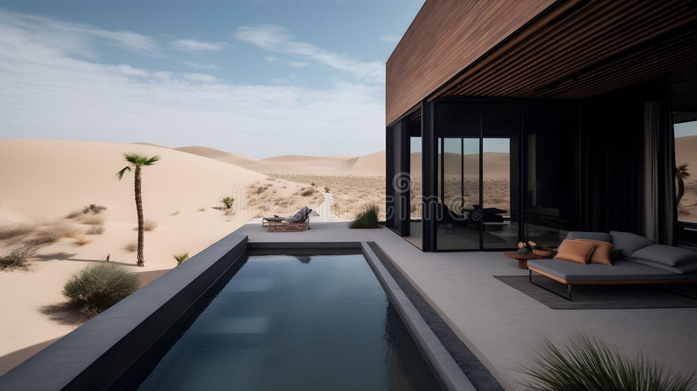 Desert Escape a Peaceful Oasis in the Middle of a Sandy D One ...