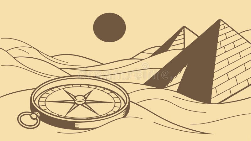 Desert Explorer Compass, Discovering Pyramids and Timeless Landscapes ...