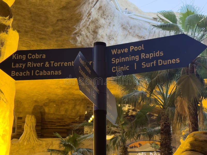 Desert Falls Water and Adventure Park Doha Qatar Editorial Image ...