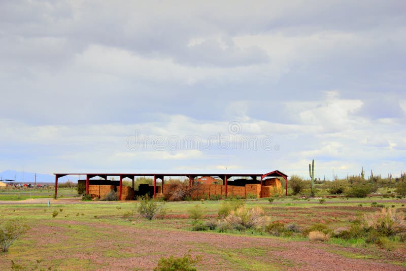 Arizona Desert Farm stock image. Image of horizon, rural - 31116911
