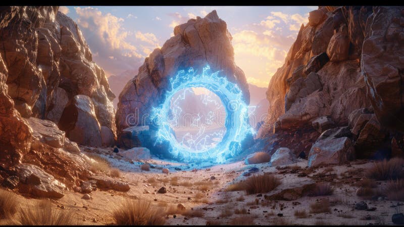 Desert Fire Ring stock image. Image of dune, blue, nature - 384077893