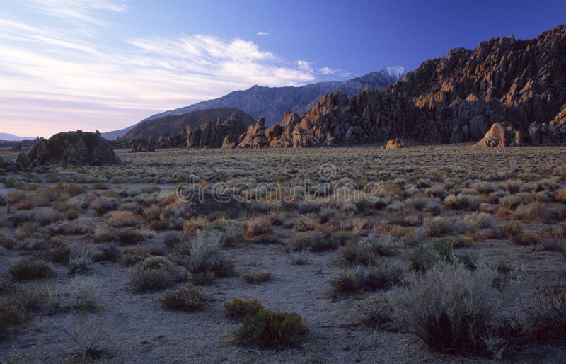 Sunrise on the Eastern Sierra Foothills Stock Photo - Image of genoa ...