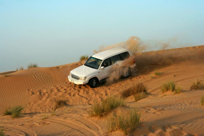 Desert fun drive stock image. Image of evening, dunes - 7766609