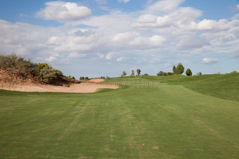 Desert Golf Course stock image. Image of groomed, play - 45500379