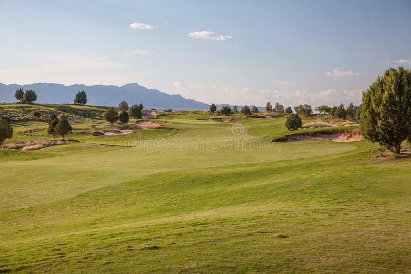 Desert Golf Course stock photo. Image of maintained, green - 45501360