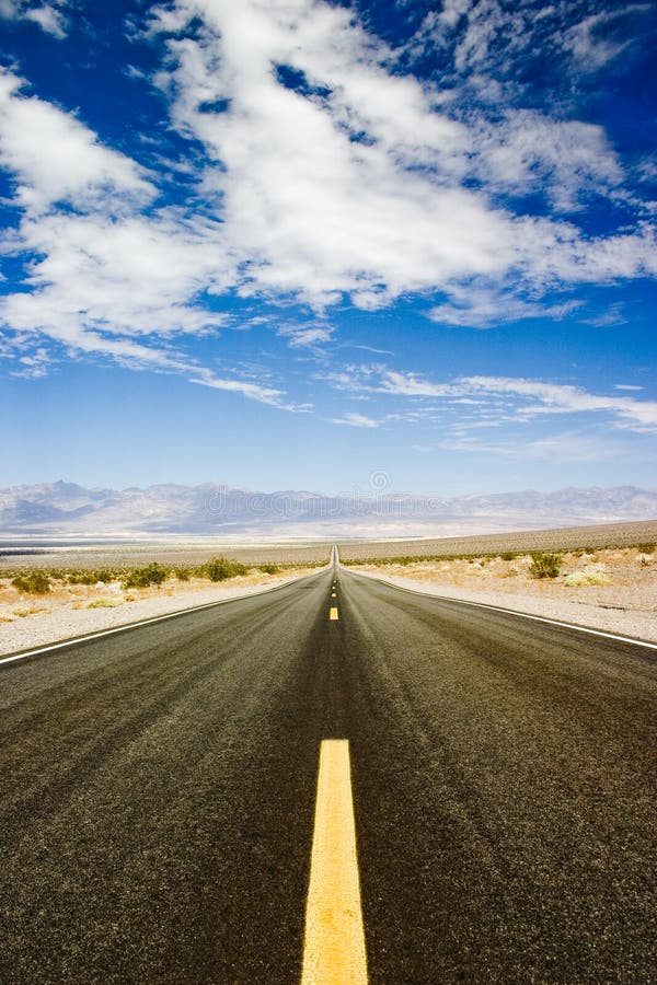 Desert Highway stock image. Image of straight, blacktop - 13759867