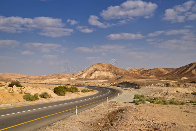 Desert Highway And Sky Picture. Image: 14102238
